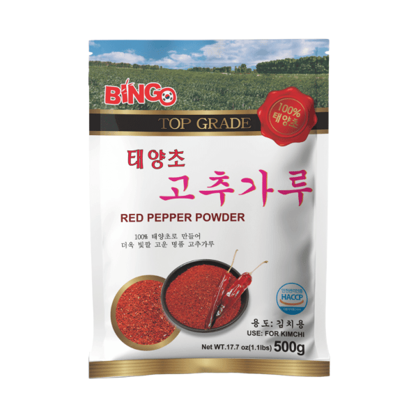 Bingo Chilli Powder(For Kimchi)/500g ម្ស៉ៅម្ទេសគ្រើម(សម្រាប់ធ្វើគីមឈី ...